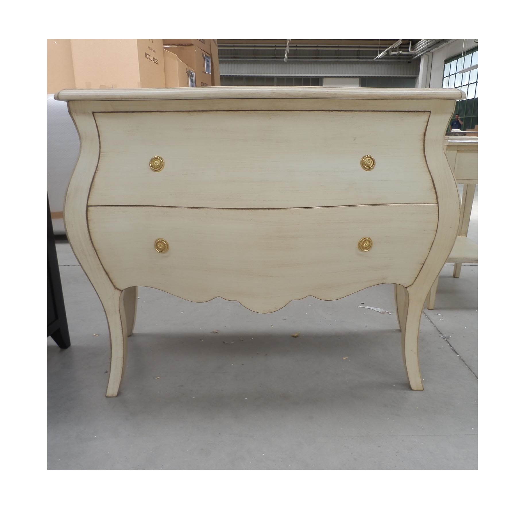 Bombe Chest Old Ivory – Artisan Interiors